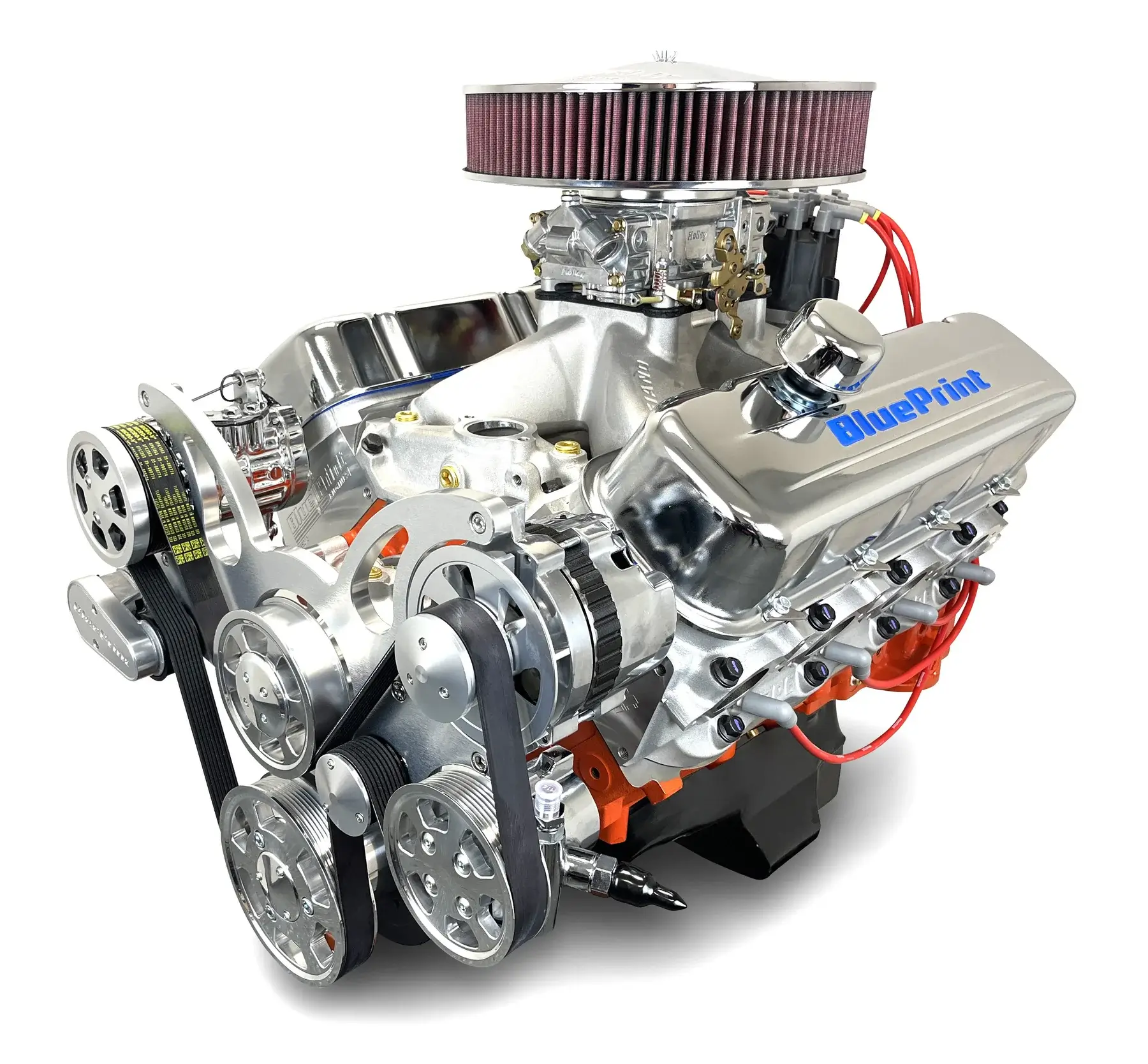 GM Big Block Compatible 540 c.i. Pro Series Engine - 670 Horsepower - Deluxe Dressed - Polished ...